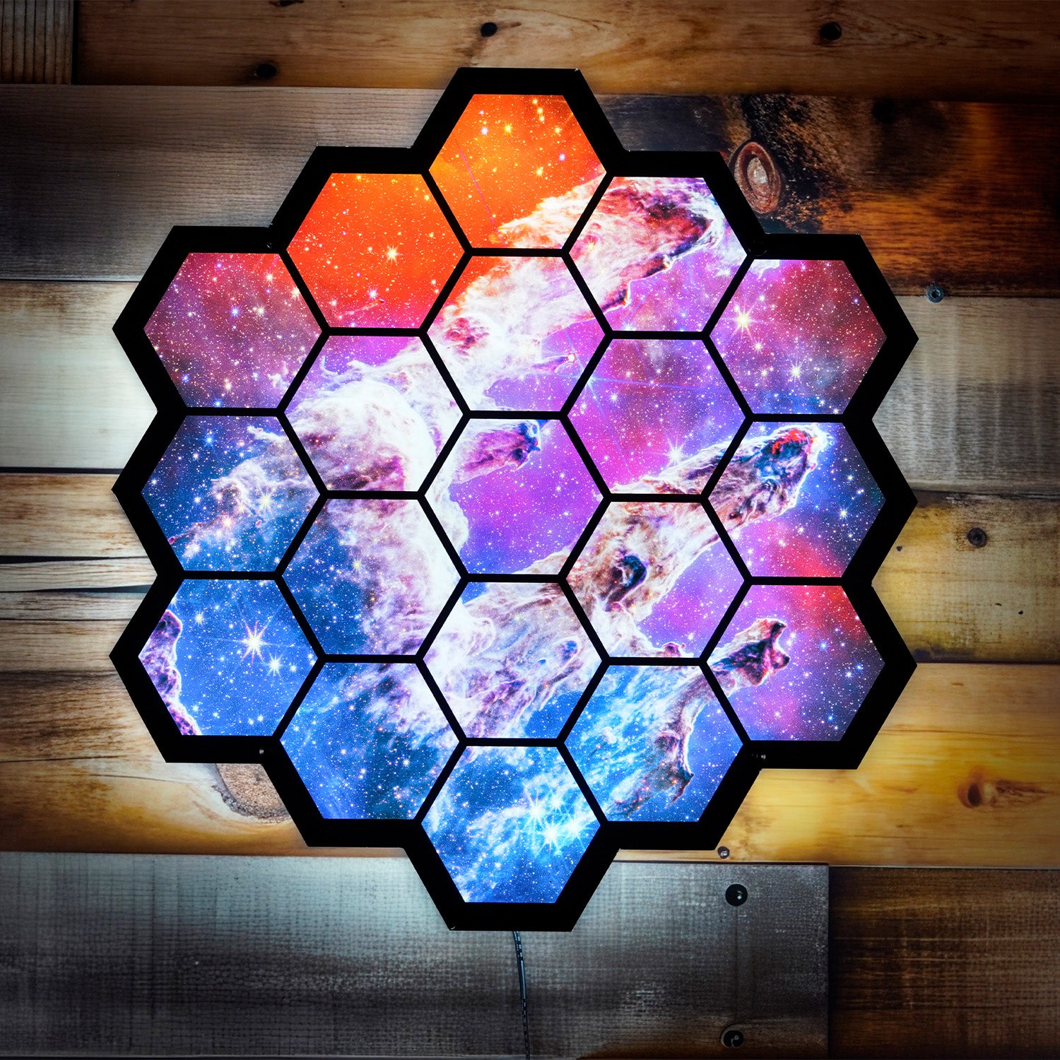 James Webb Telescope Pillars of Creation LED Wall Art - Wall Played