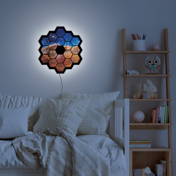 James Webb Telescope LED Wall Art Space LED Decor - Wall Played