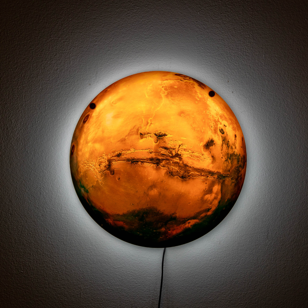Mars LED Wall Art Planet-Inspired LED Decor - Wall Played